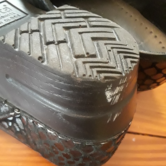 Sanita | Shoes | Black Suede Crocodile Clog Shoes | Poshmark